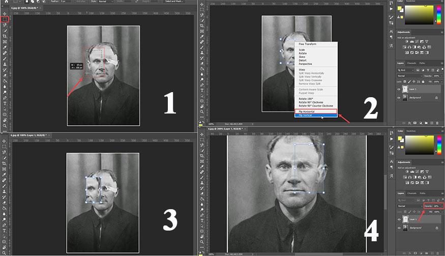 How to restore old photos with photoshop quickly
